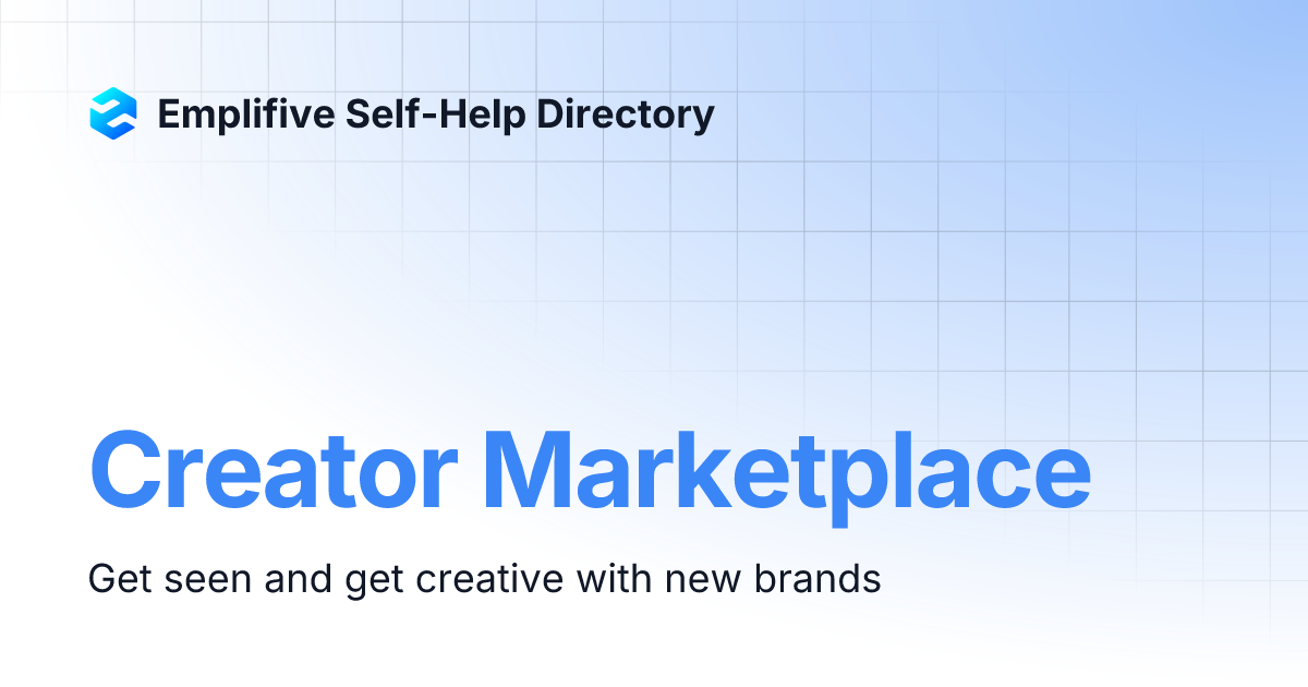 Creator Marketplace | Emplifive Self-Help Directory